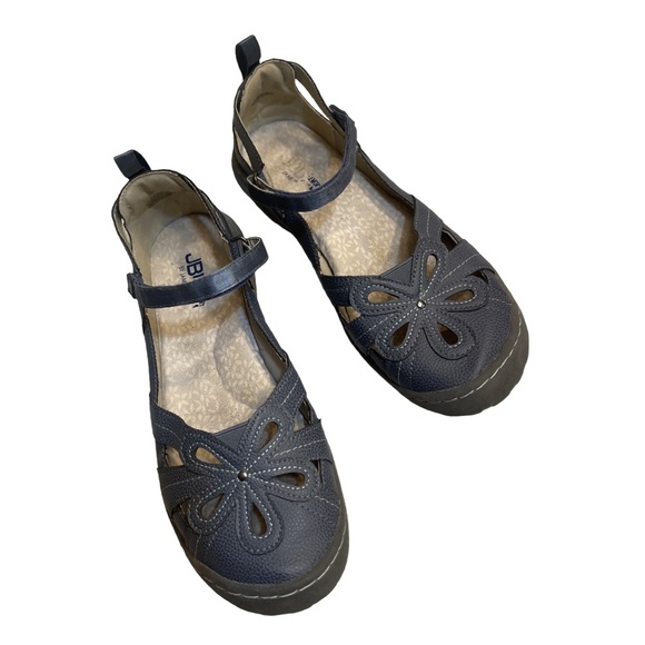 JBU | Shoes | Jbu Magnolia Womens Navy Floral Cutout Shoes | Poshmark